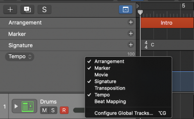 Logic Pro: How to Insert an Arrangement Markers Section