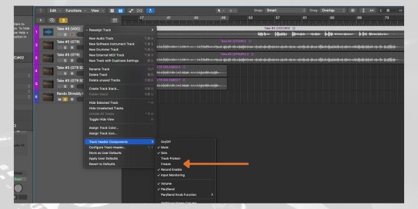 How to Freeze a Track in Logic Pro X - Pro Mix Academy